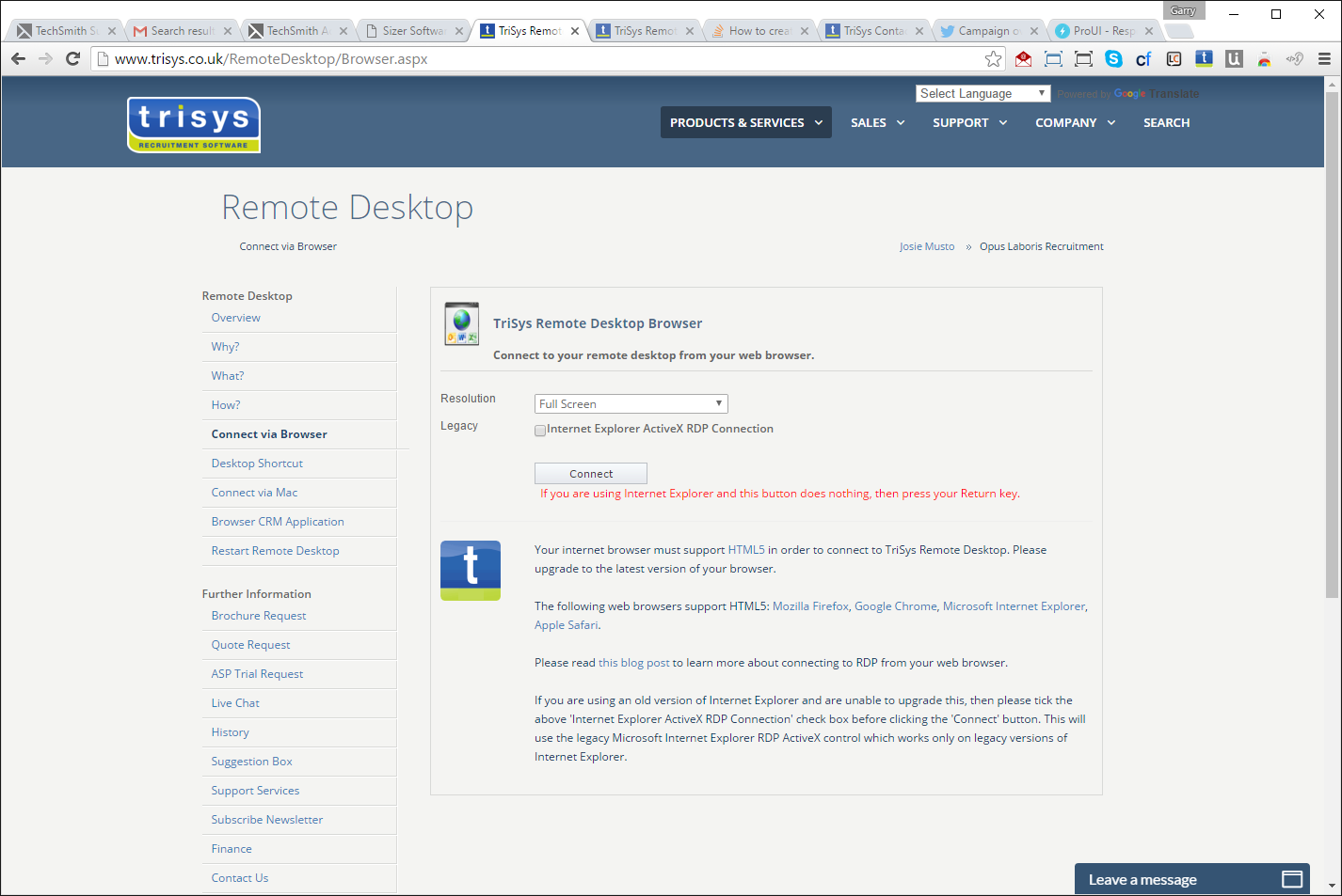 TriSys Recruitment Software Software - 2022 Reviews, Pricing & Demo