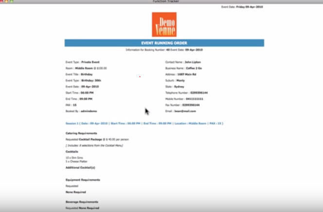 Function Tracker for Caterers | Reviews, Pricing & Demos ...