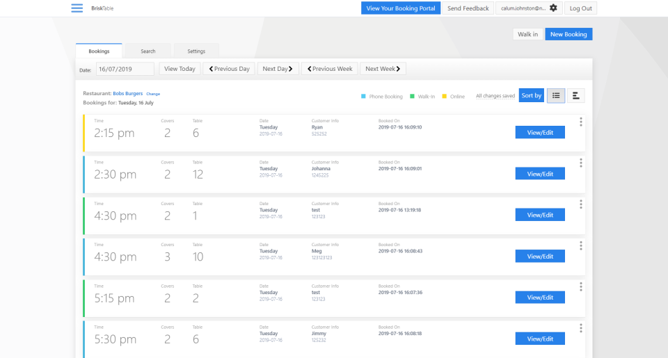 Brisk Table Booking System Pricing, Cost & Reviews - Capterra UK 2023