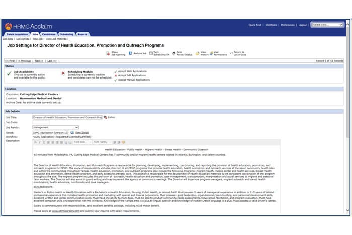 HRMC Acclaim Software - 2025 Reviews, Pricing & Demo