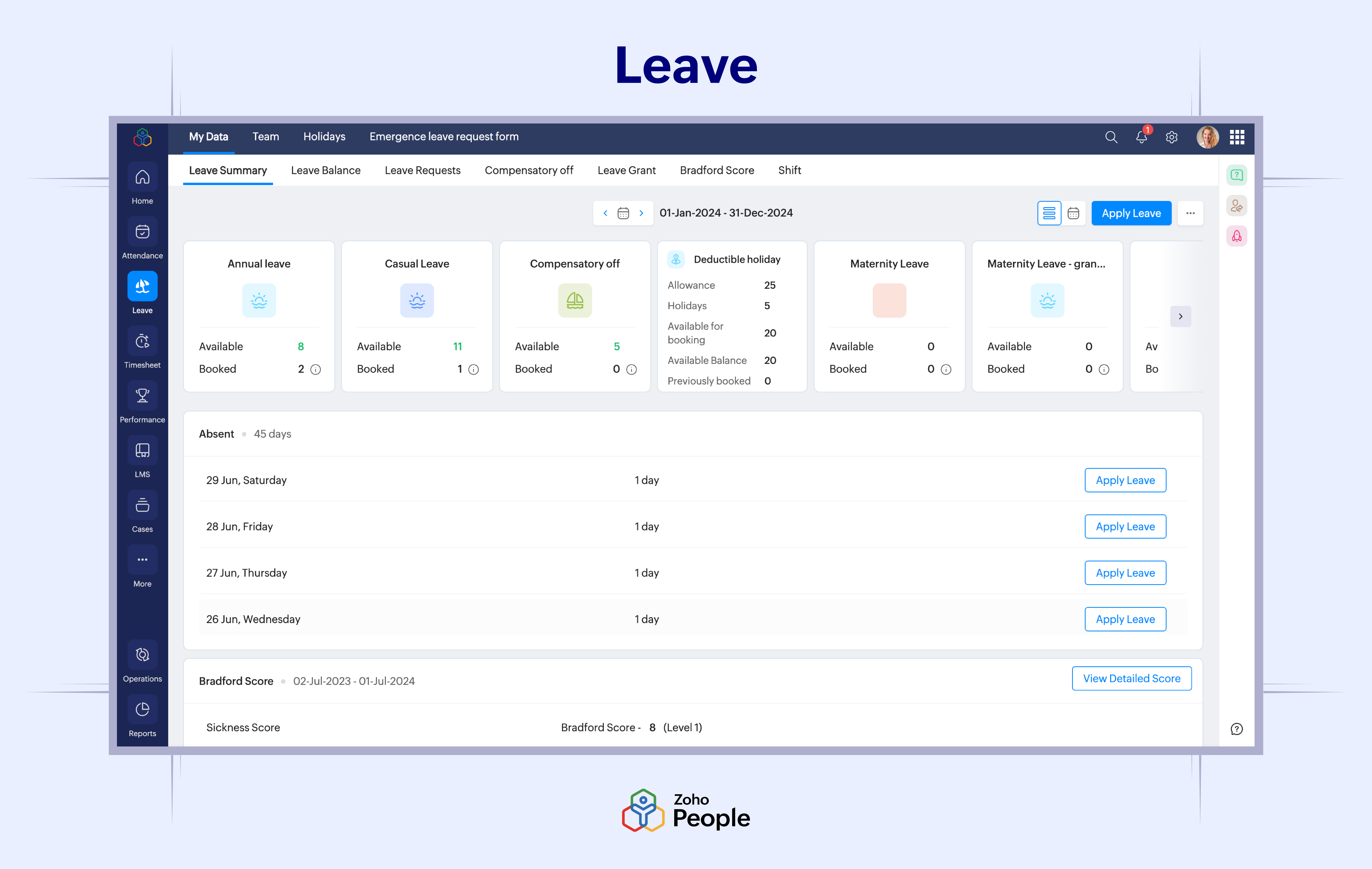 Zoho People Price, Features, Reviews & Ratings - Capterra India