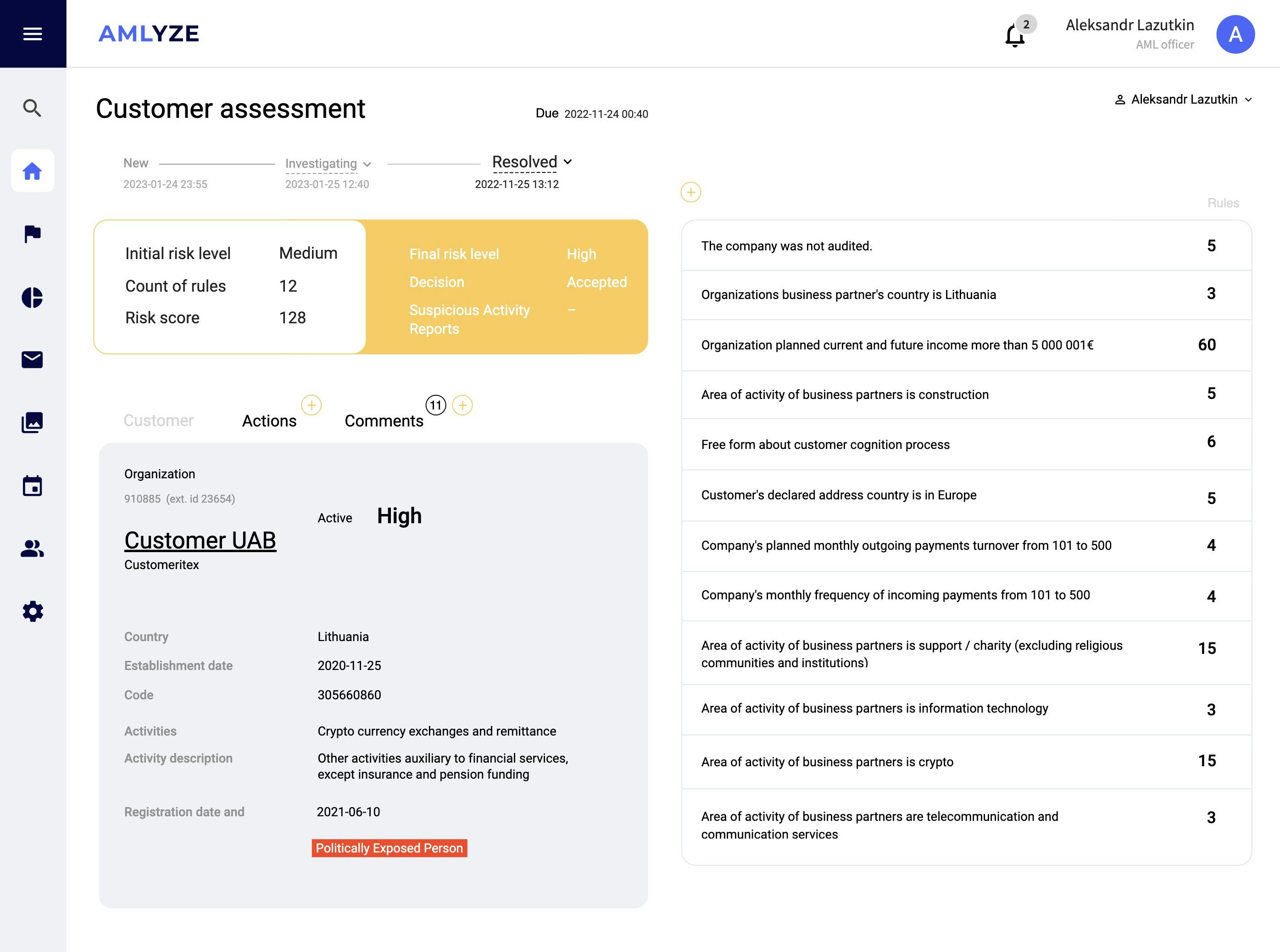 AMLYZE: precios, funciones y opiniones | GetApp México 2025