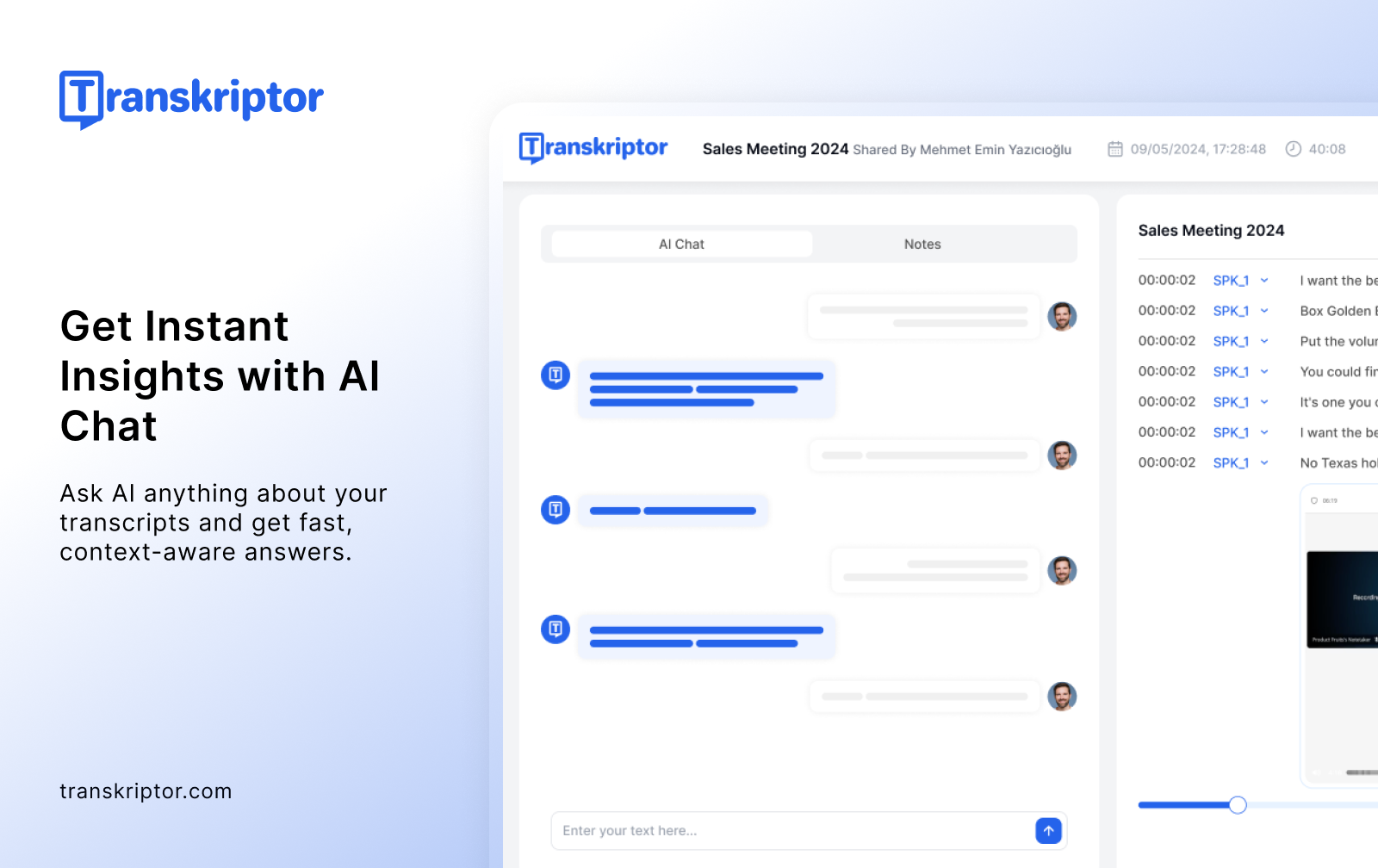Transkriptor Pricing, Alternatives & More 2025 | Capterra