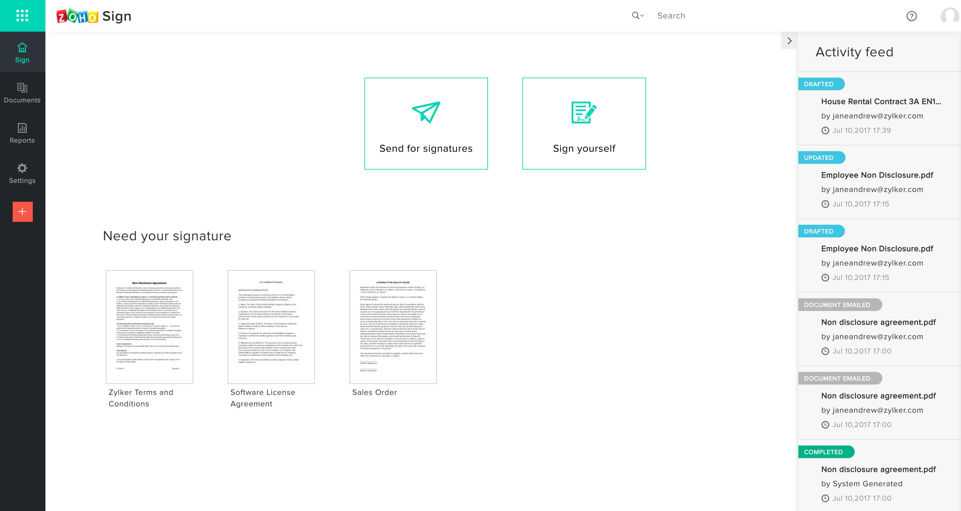 Zoho Sign Pricing, Alternatives & More 2023 | Capterra
