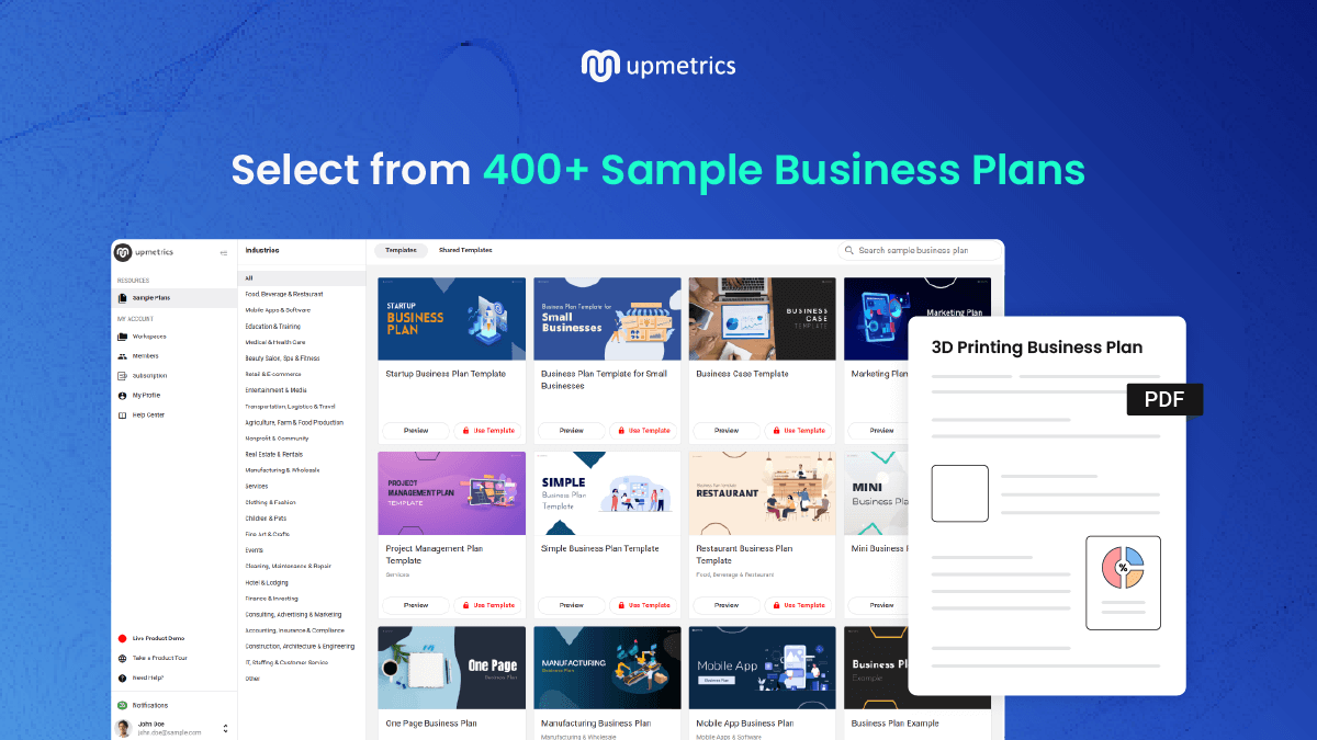 Upmetrics Price, Features, Reviews & Ratings - Capterra India