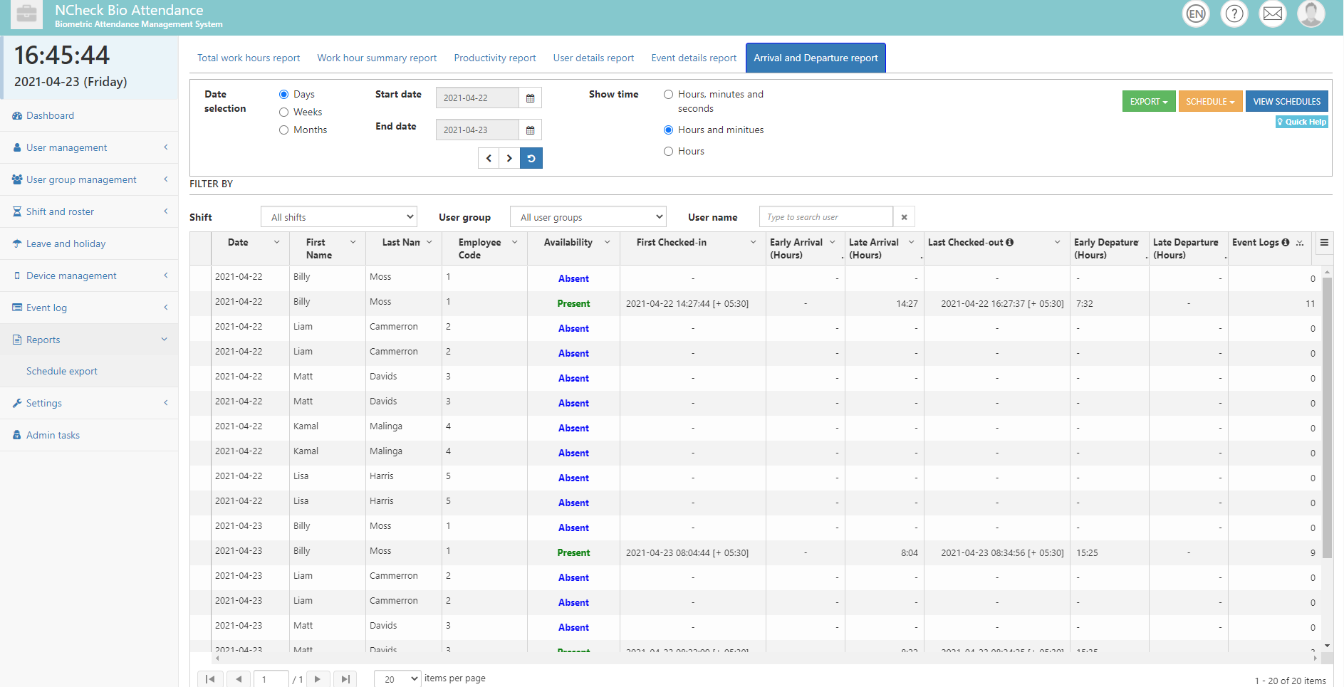 NCheck Bio Attendance Reviews, Cost & Features | GetApp Australia 2023