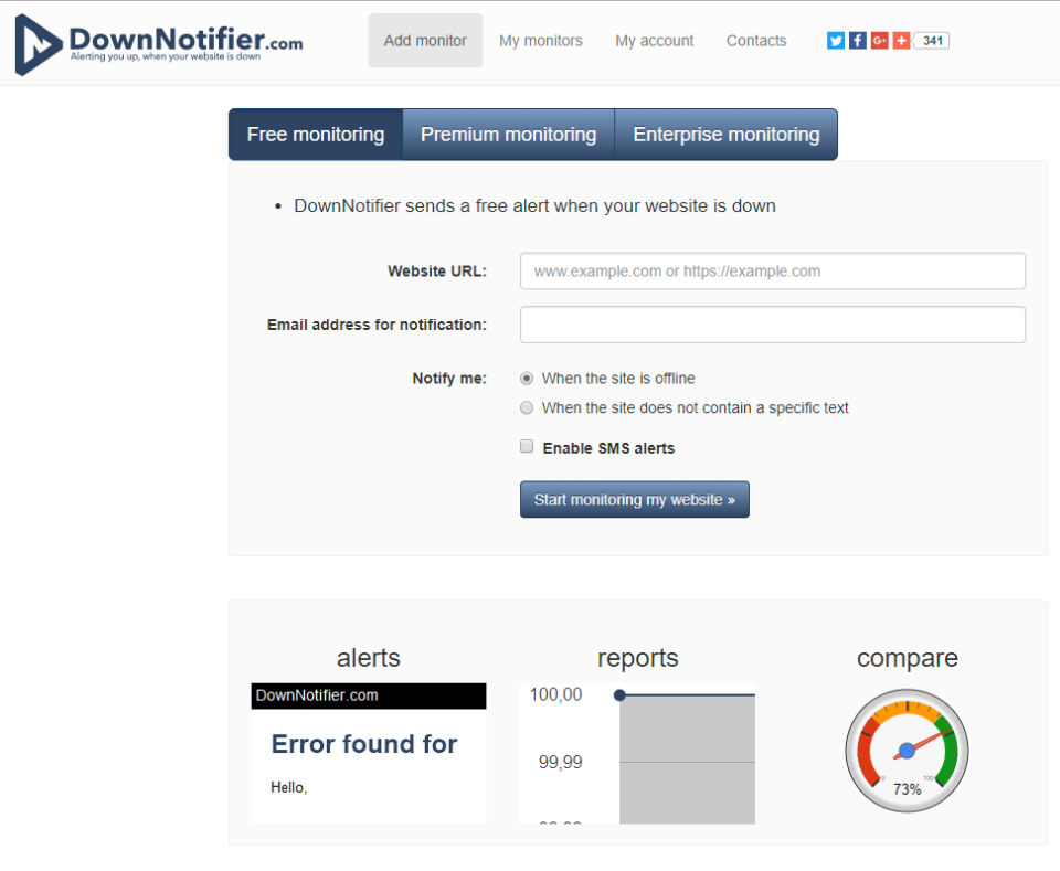 DownNotifier.com Reviews, Cost & Features | GetApp Australia 2025