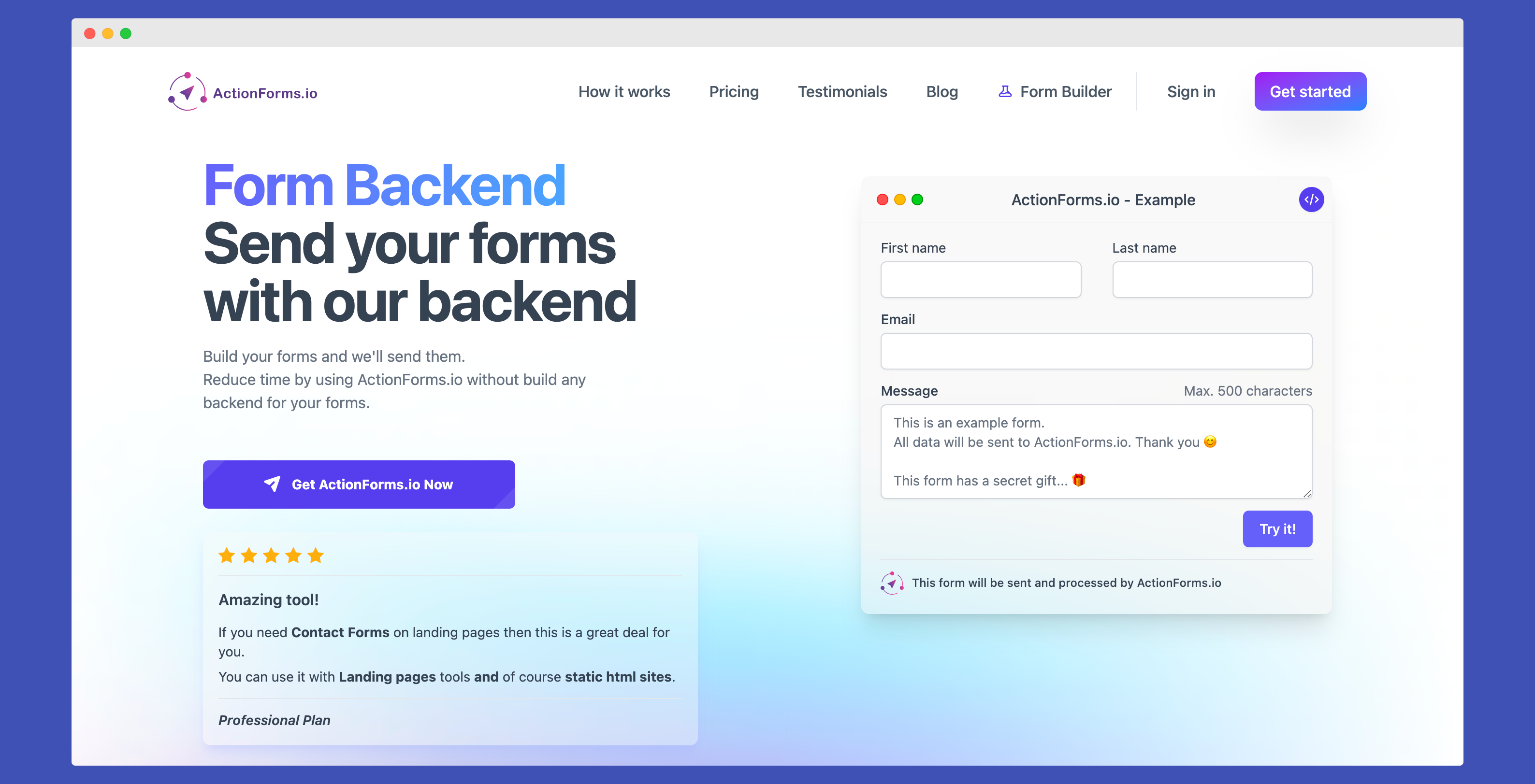 ActionForms.io | Reviews, Pricing & Demos - SoftwareAdvice NZ