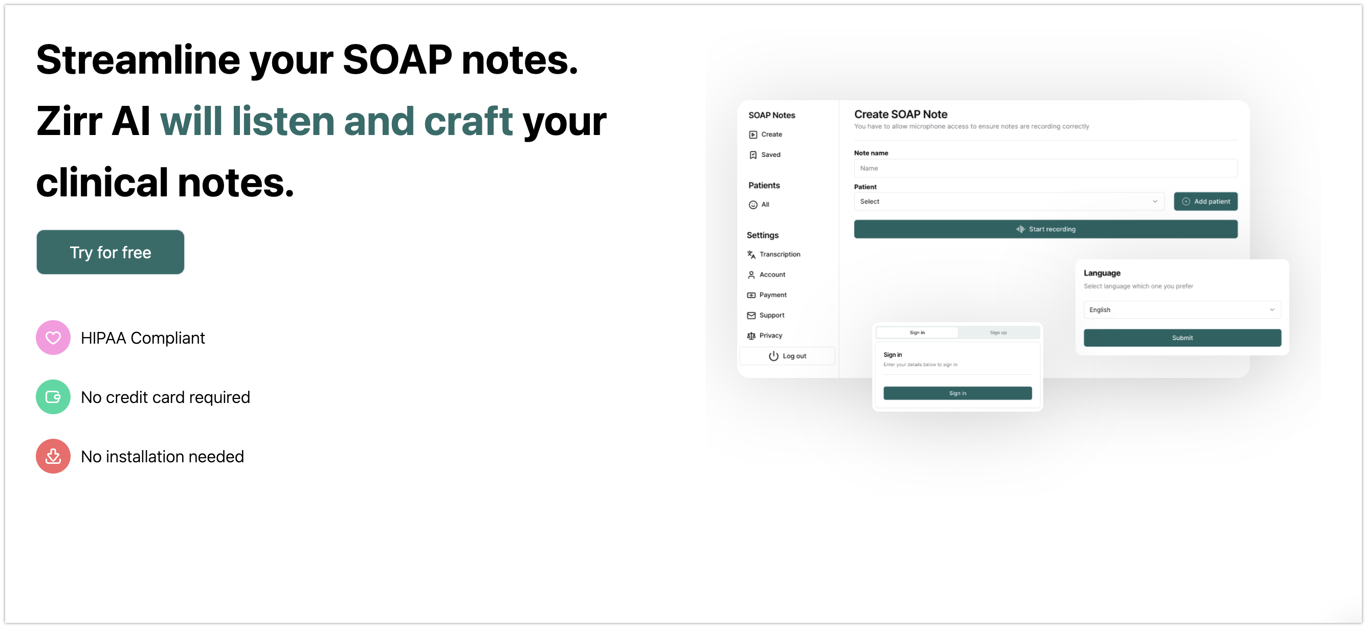 Zirr AI Medical Scribe 2025 Pricing, Features, Reviews & Alternatives ...