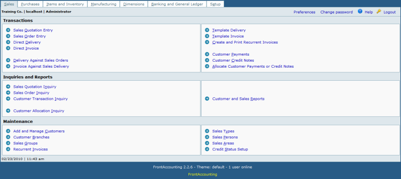 FrontAccounting Pricing, Alternatives & More 2025 | Capterra