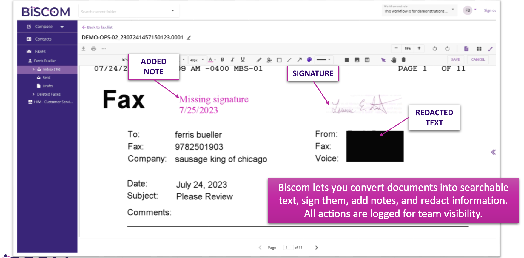 Biscom Digital Fax Pricing, Alternatives & More 2025 | Capterra