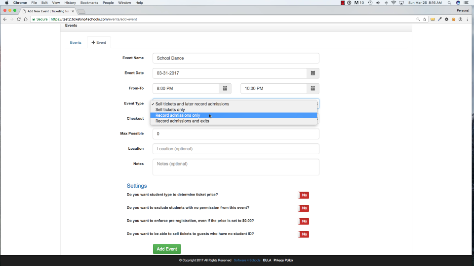 Ticketing 4 Schools Pricing, Alternatives & More 2025 | Capterra