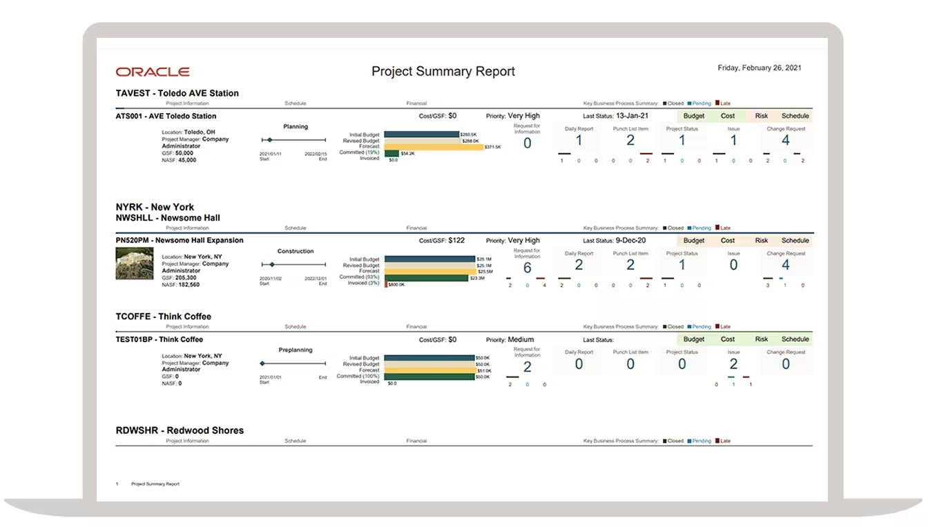 Primavera Unifier Accelerator Software - 2025 Reviews, Pricing & Demo
