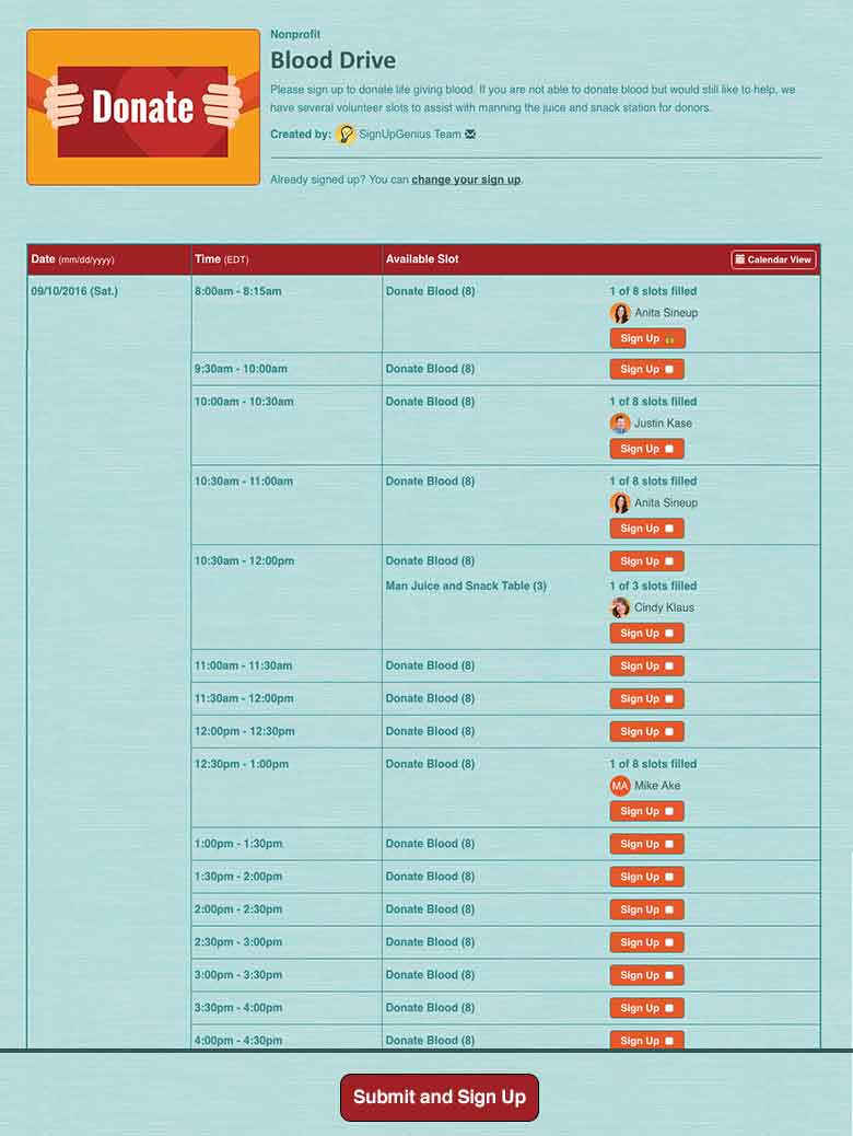 SignUpGenius - Prix, tarif, abonnement et avis | GetApp France 2021