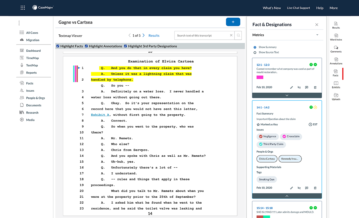 CaseMap Cloud | Reviews, Pricing & Demos - SoftwareAdvice GB