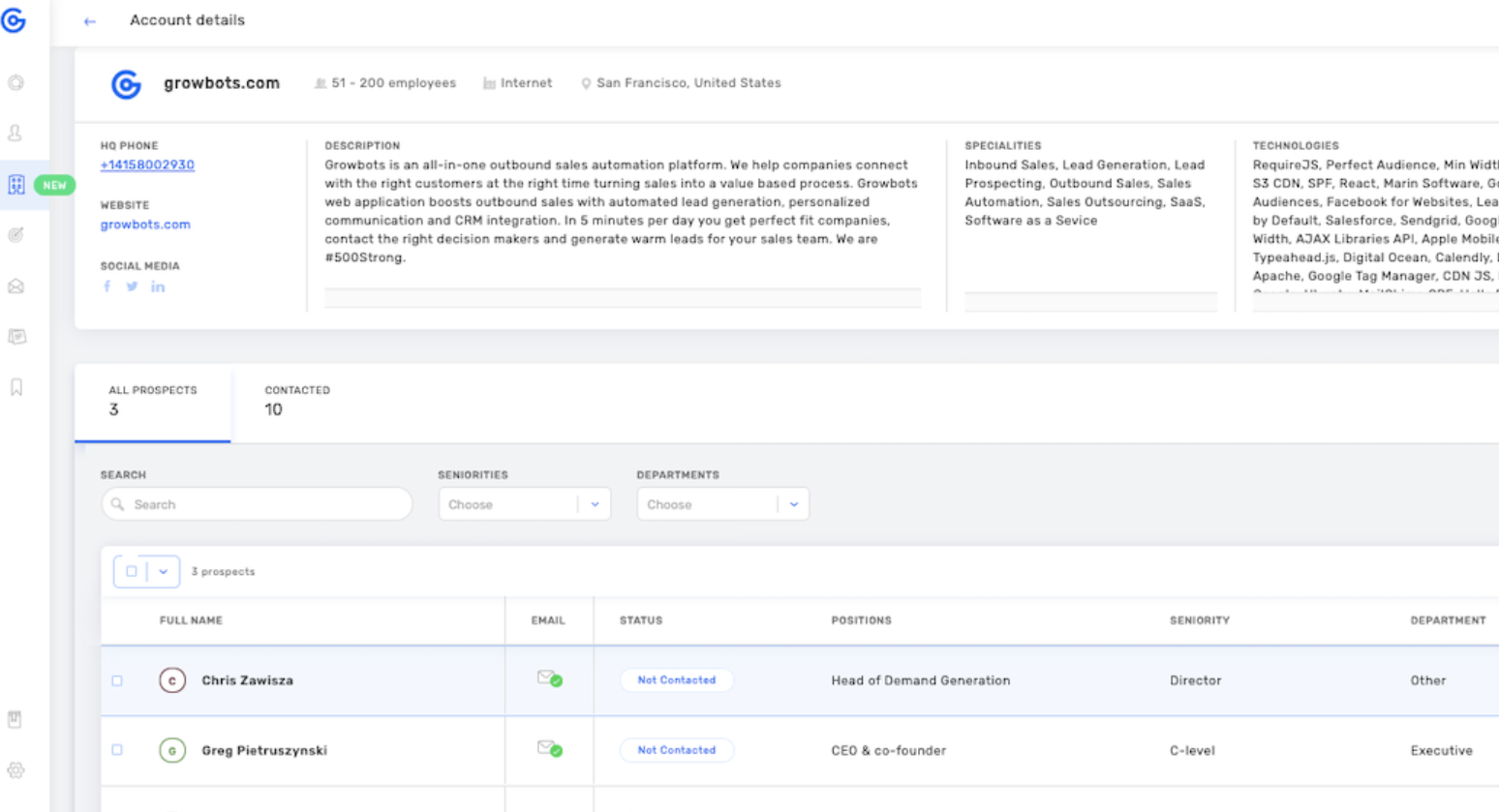 Growbots Software - 2025 Reviews, Pricing & Demo