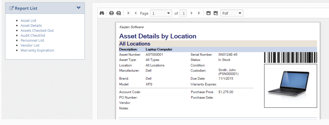 Kaizen Asset Manager Web Edition Software - 2025 Reviews, Pricing & Demo