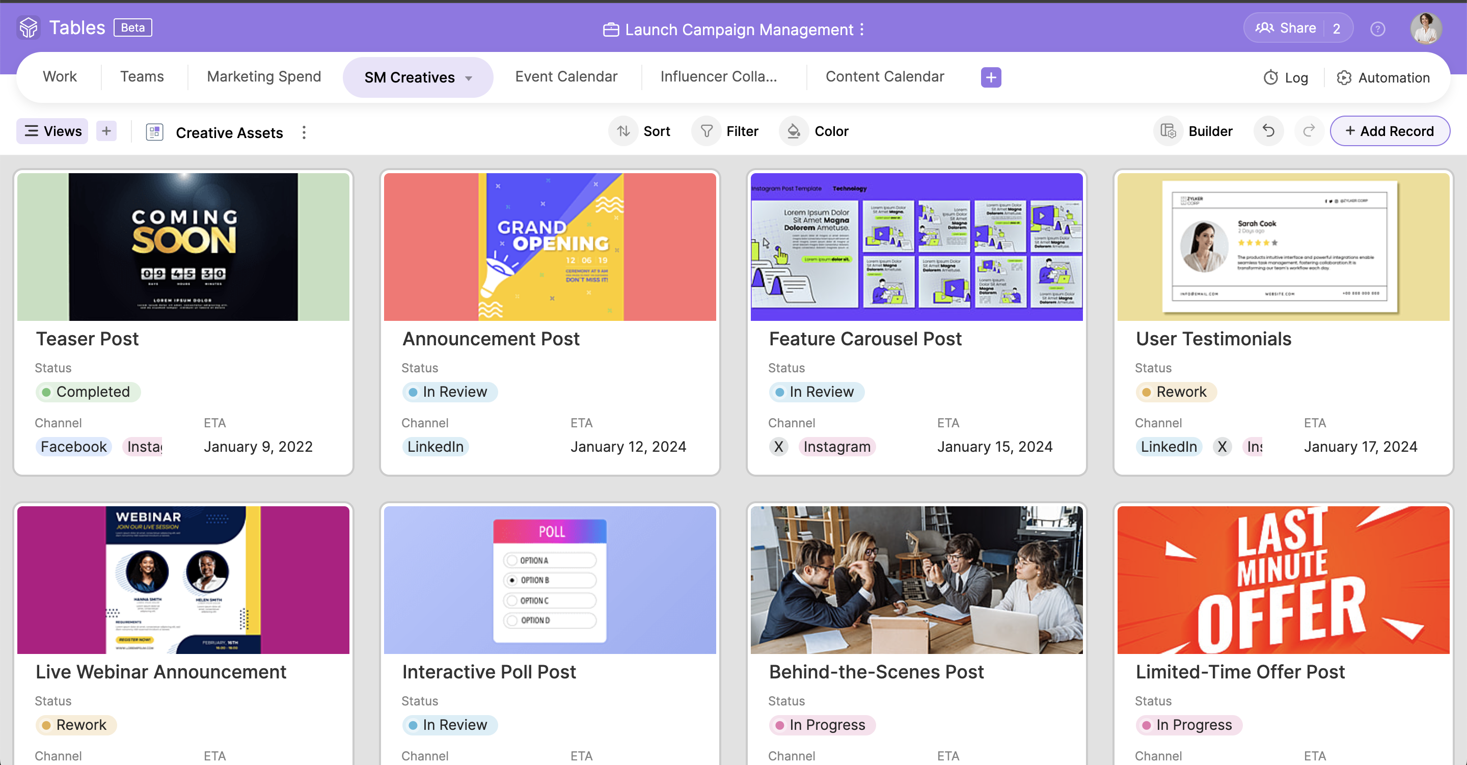 Zoho Tables Software - 2025 Reviews, Pricing & Demo