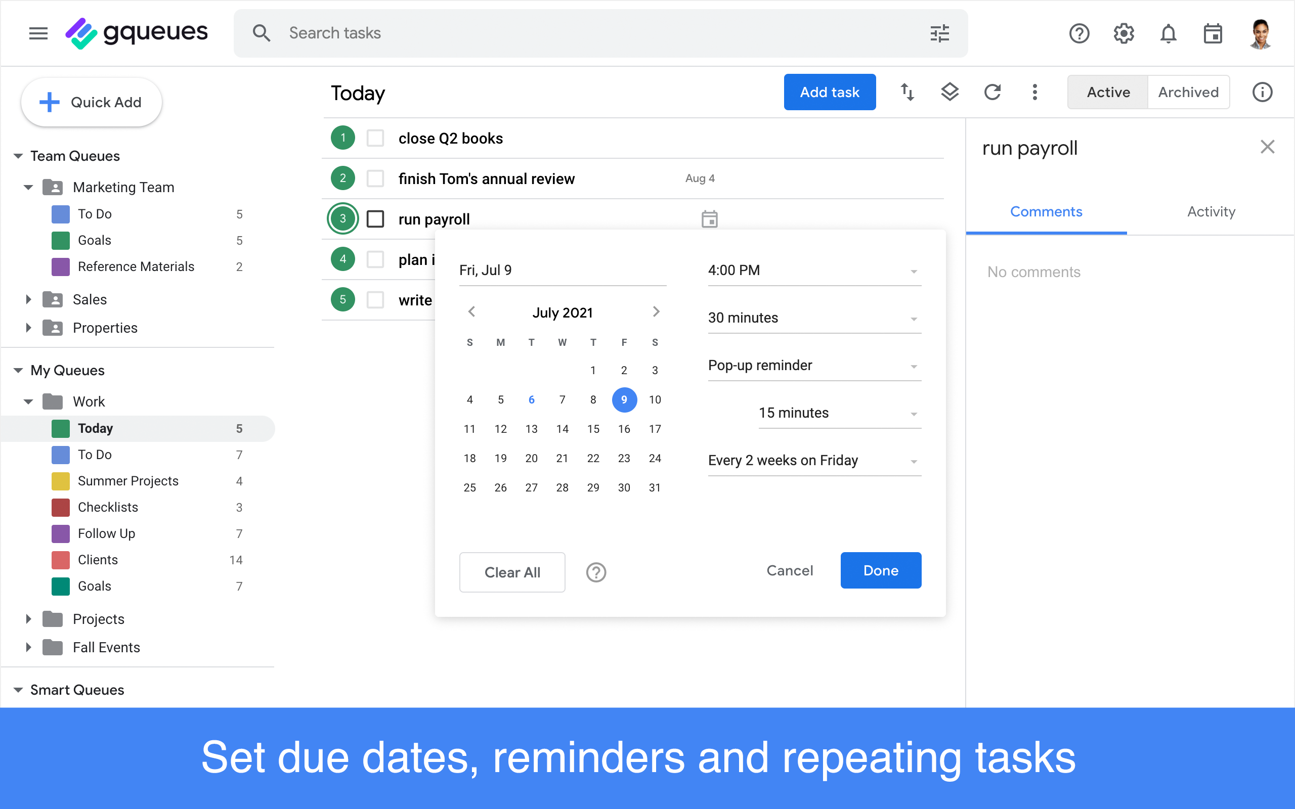 GQueues - Opiniones, precios y características - Capterra España 2025
