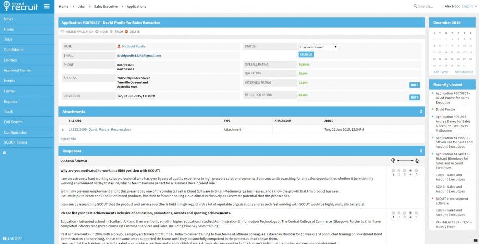 SCOUT Recruitment Software Software - 2024 Reviews, Pricing & Demo