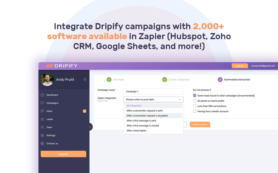 Dripify Pricing, Alternatives & More 2023 | Capterra