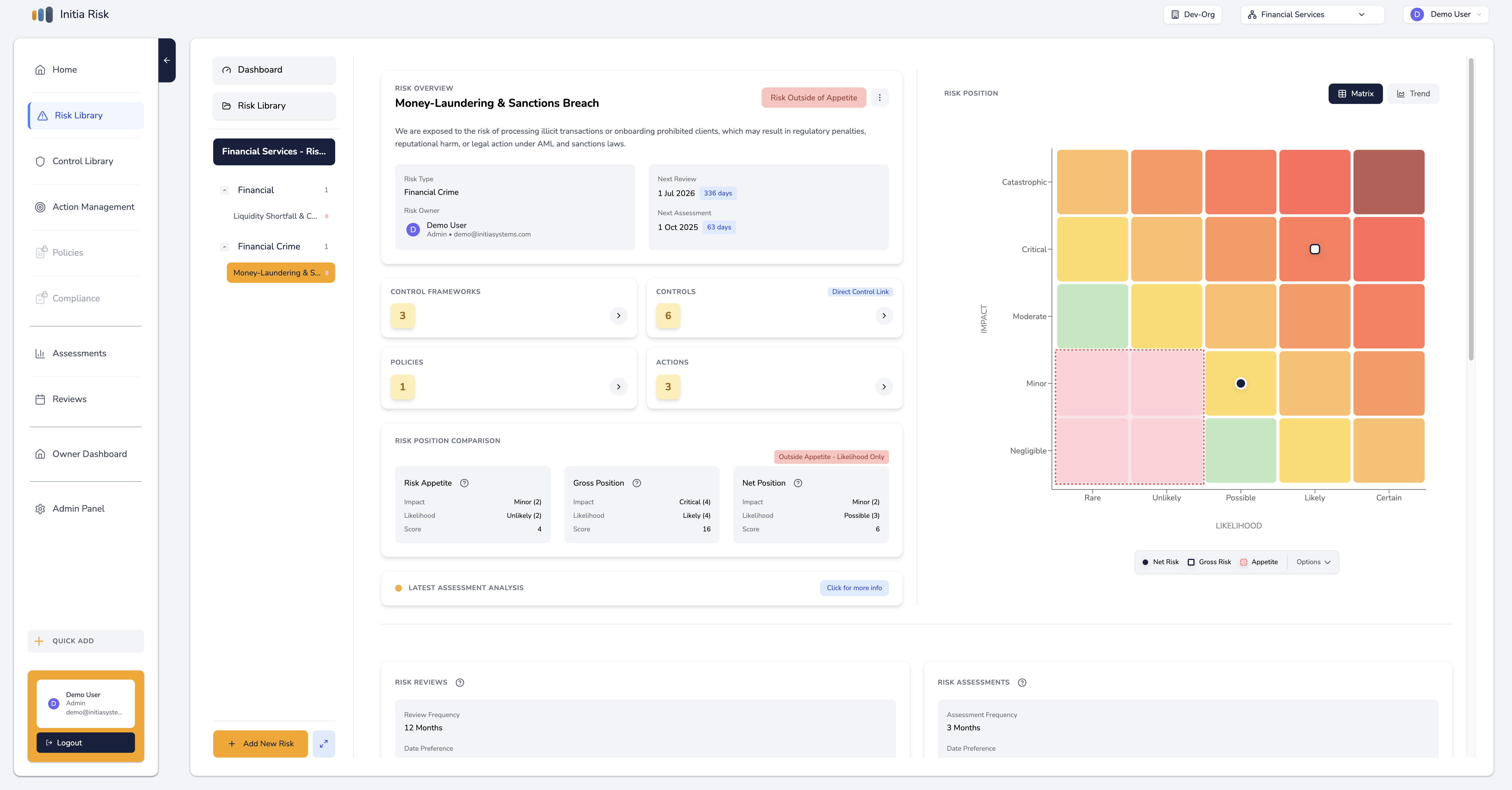 Initia Risk Software - 2025 Reviews, Pricing & Demo