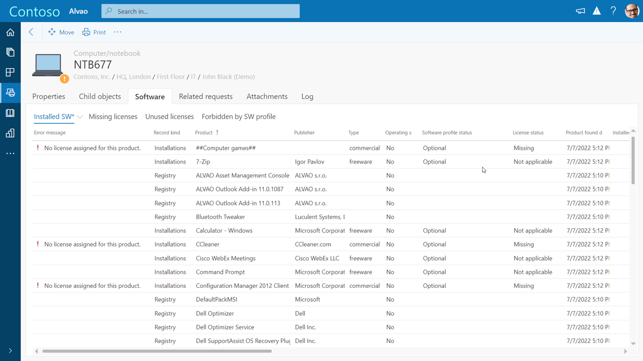 ALVAO Asset Management Software - 2024 Reviews, Pricing & Demo