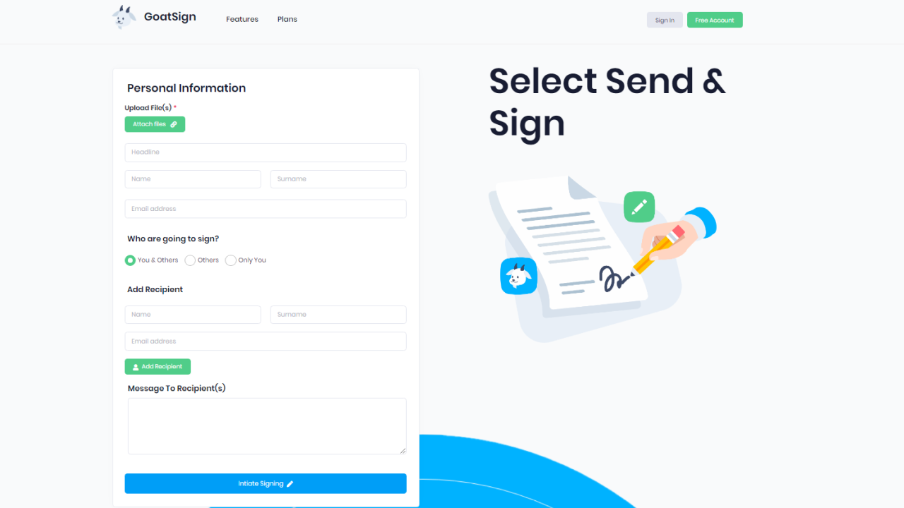 GoatSign 2025 Pricing, Features, Reviews & Alternatives | GetApp