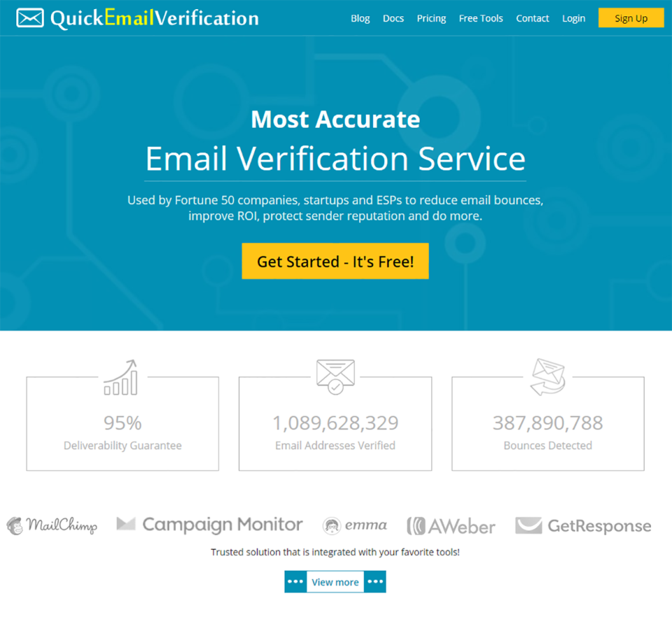 QuickEmailVerification Pricing, Cost & Reviews - Capterra UK 2025