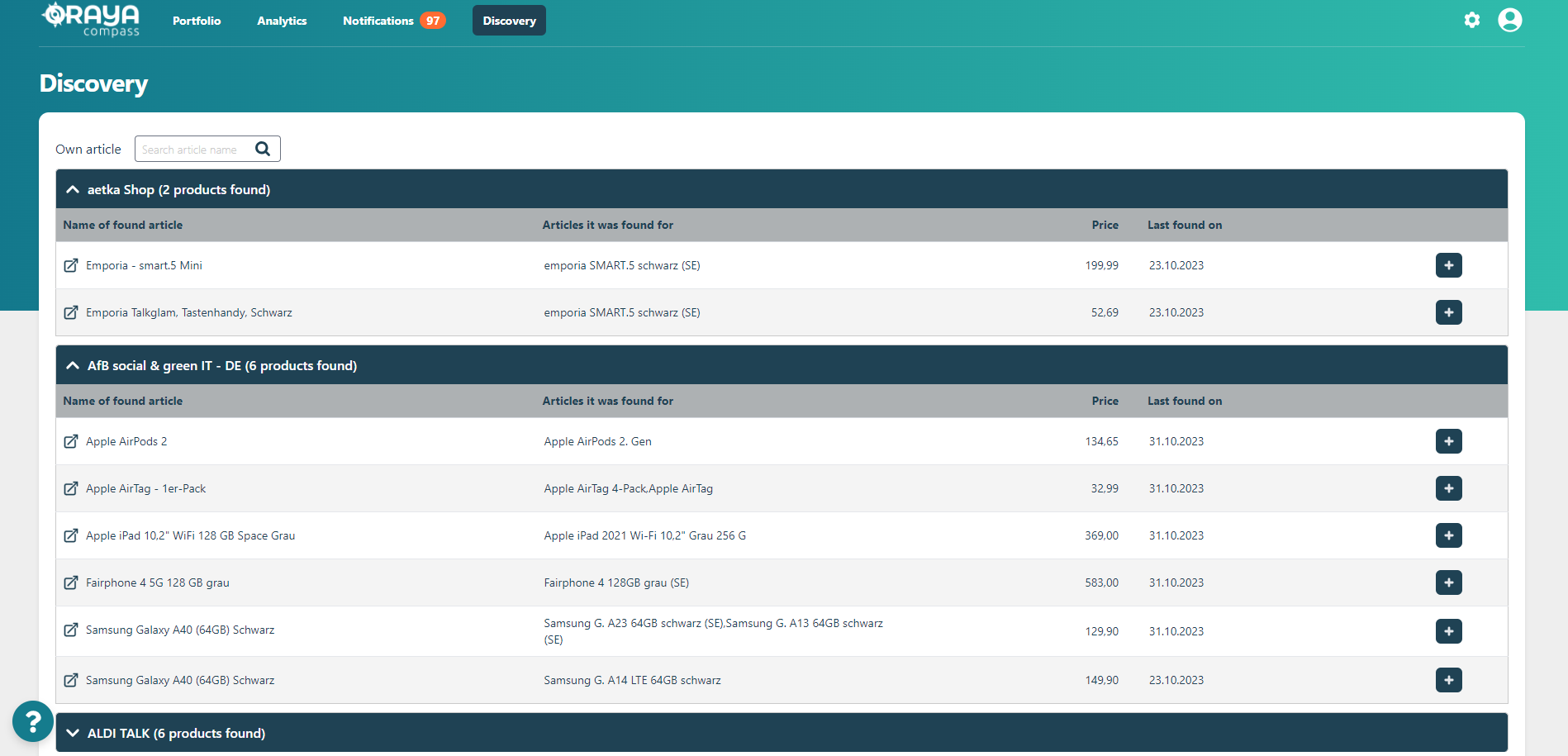 ORAYA compass | Reviews, Pricing & Demos - SoftwareAdvice IE