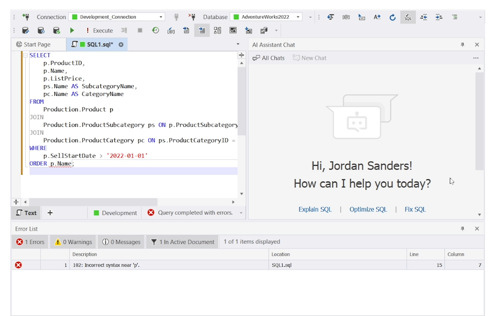 dbForge AI Assistant Pricing, Alternatives & More 2025 | Capterra