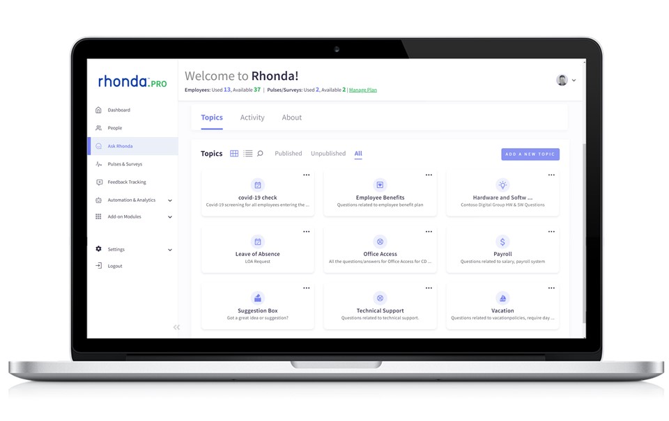 Rhonda Pricing, Alternatives & More 2025 | Capterra