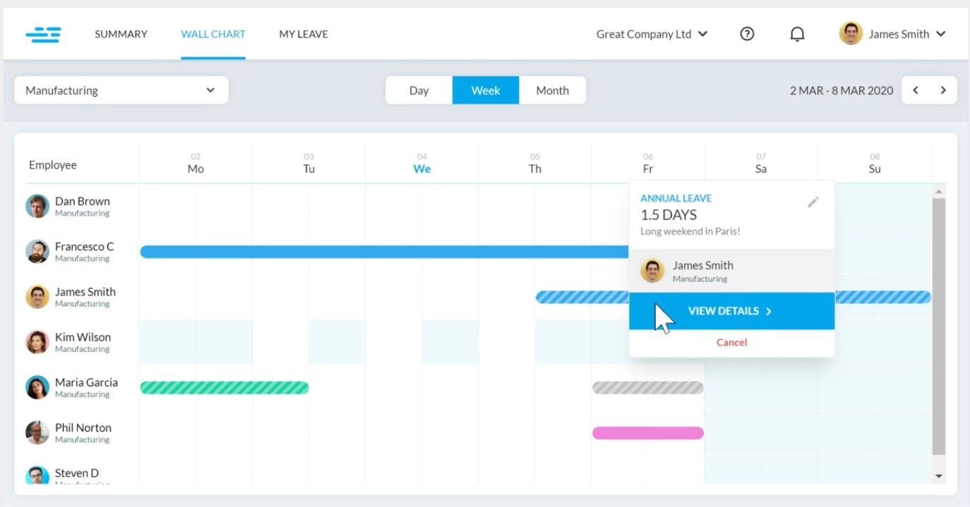 Leave Dates Software - 2024 Reviews, Pricing & Demo