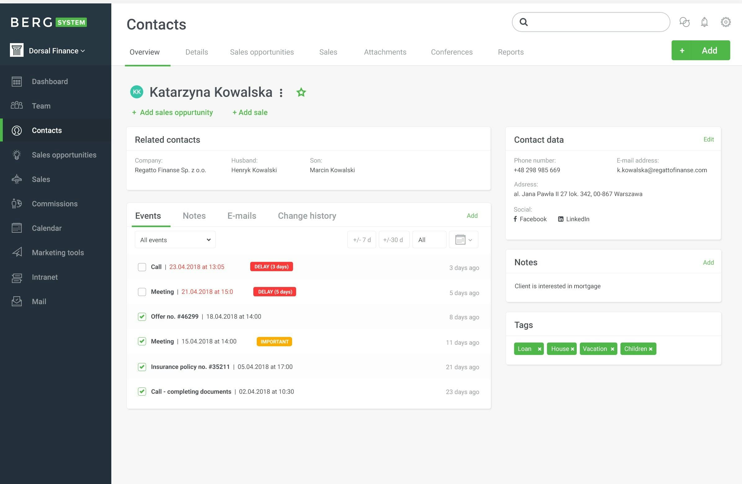 Berg CRM Software - 2024 Reviews, Pricing & Demo