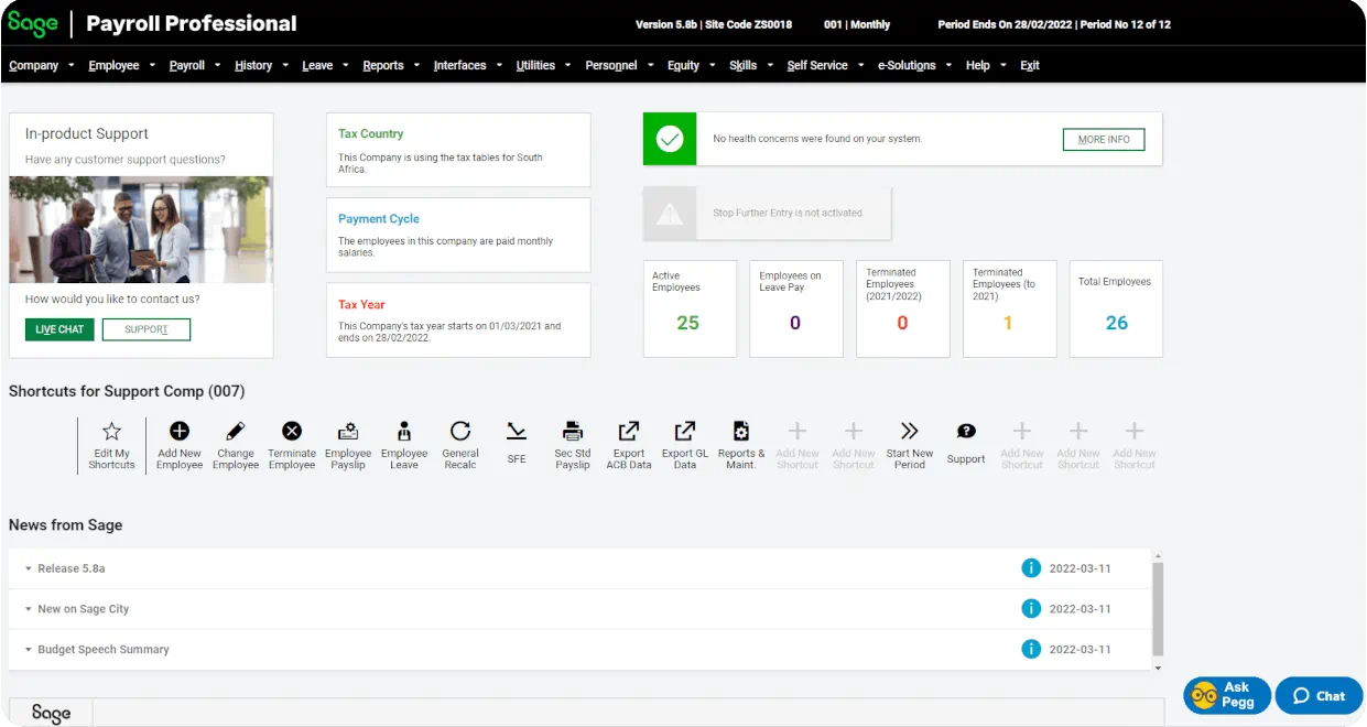Sage Business Cloud Payroll Professional Software - 2025 Reviews, Pricing & Demo