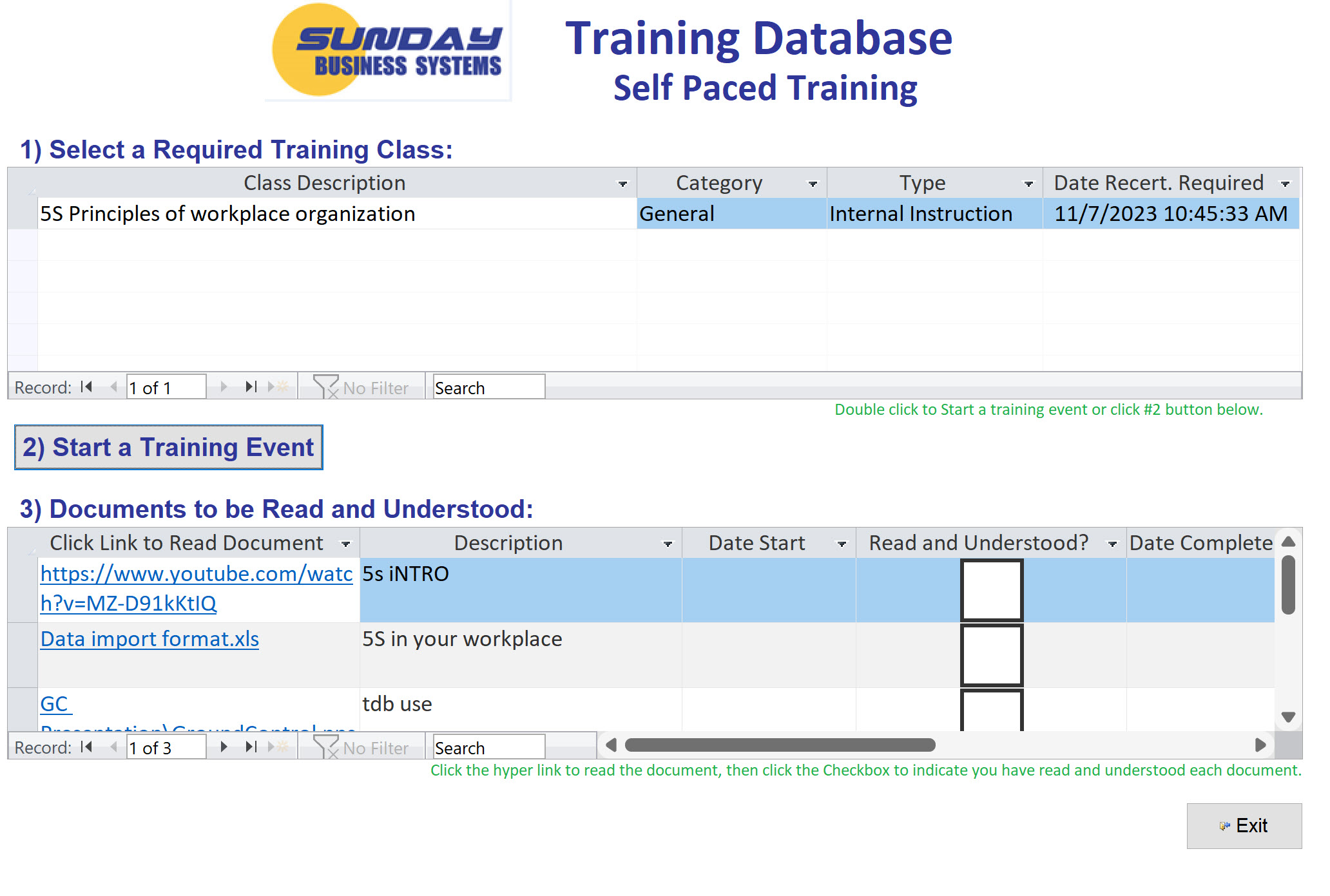 SBS Training Database - Opiniones, precios y características - Capterra ...