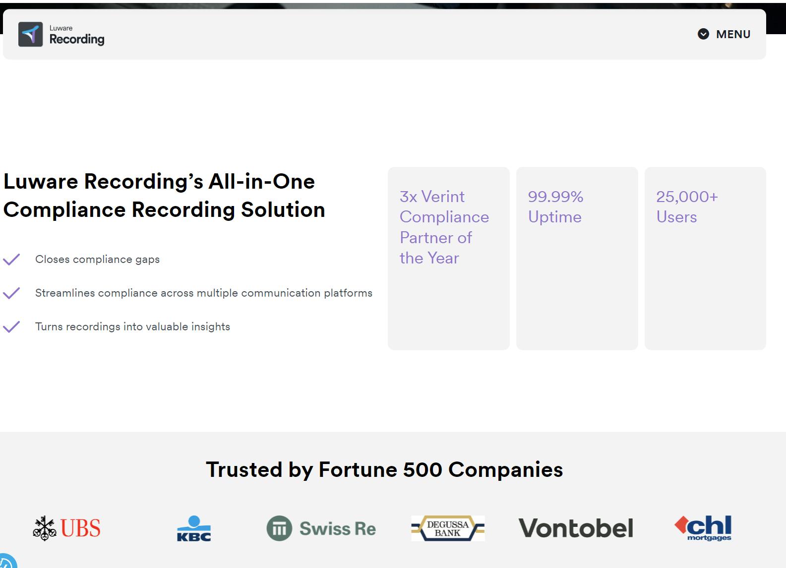 Luware Recording Pricing, Alternatives & More 2024 | Capterra