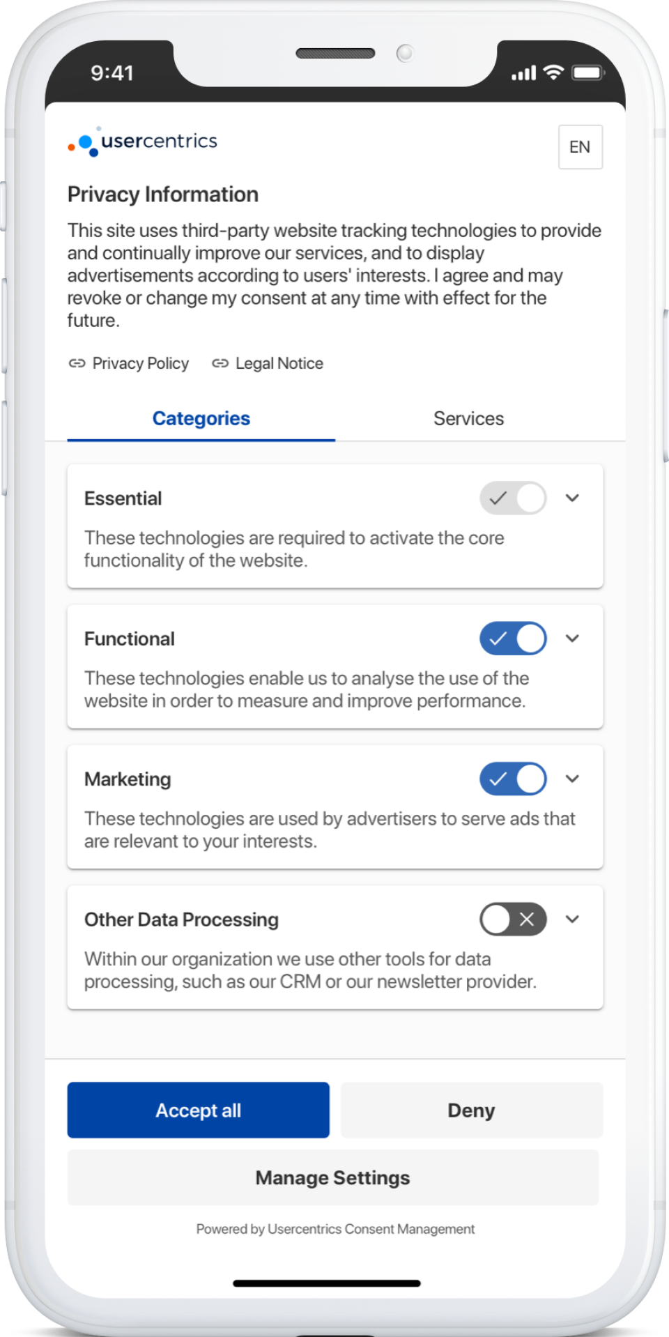 Usercentrics Software - 2025 Reviews, Pricing & Demo
