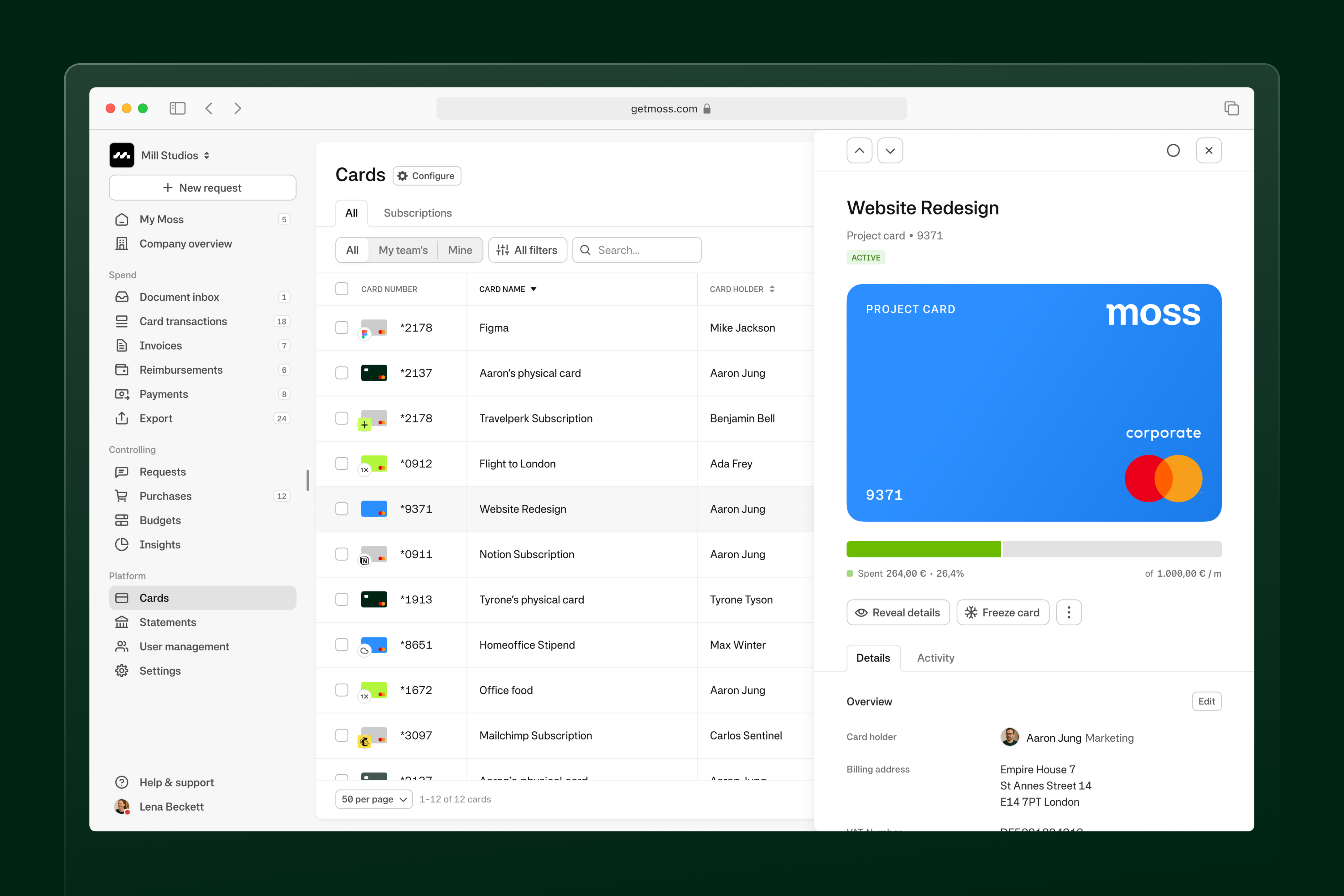 Moss | Reviews, Pricing & Demos - SoftwareAdvice GB