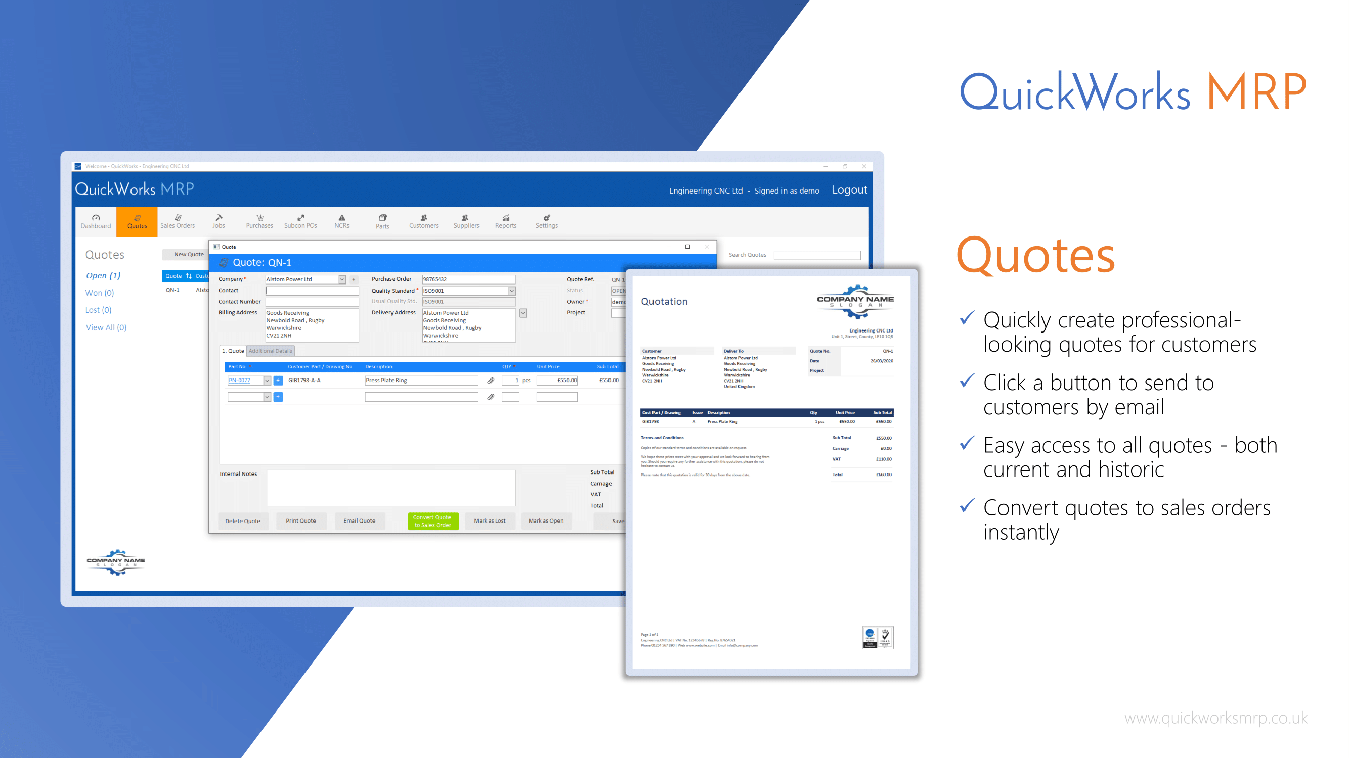 QuickWorks MRP | Reviews, Pricing & Demos - SoftwareAdvice AU