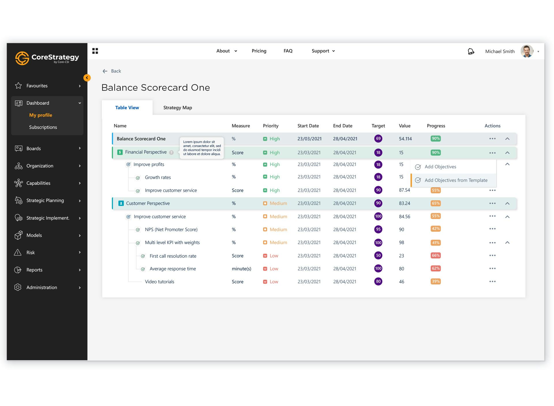 Core Strategy Software - 2022 Reviews, Pricing & Demo