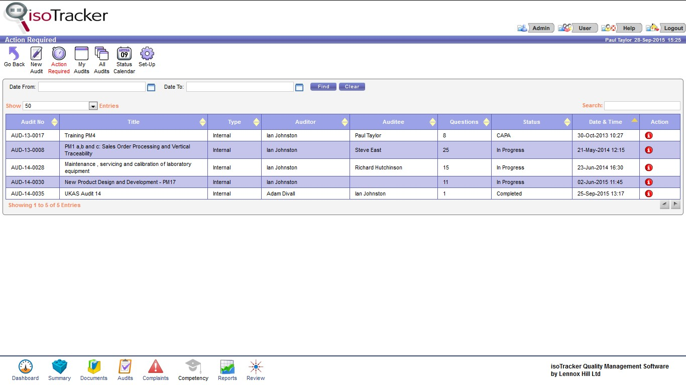 isoTracker QMS Software - 2025 Reviews, Pricing & Demo