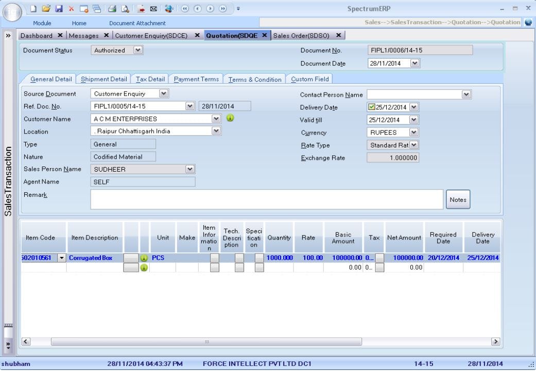 Spectrum ERP Software - 2025 Reviews, Pricing & Demo