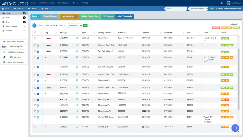DataTrans WebEDI & eCommerceとは？ | 機能や料金、導入事例をご紹介【キャプテラ】
