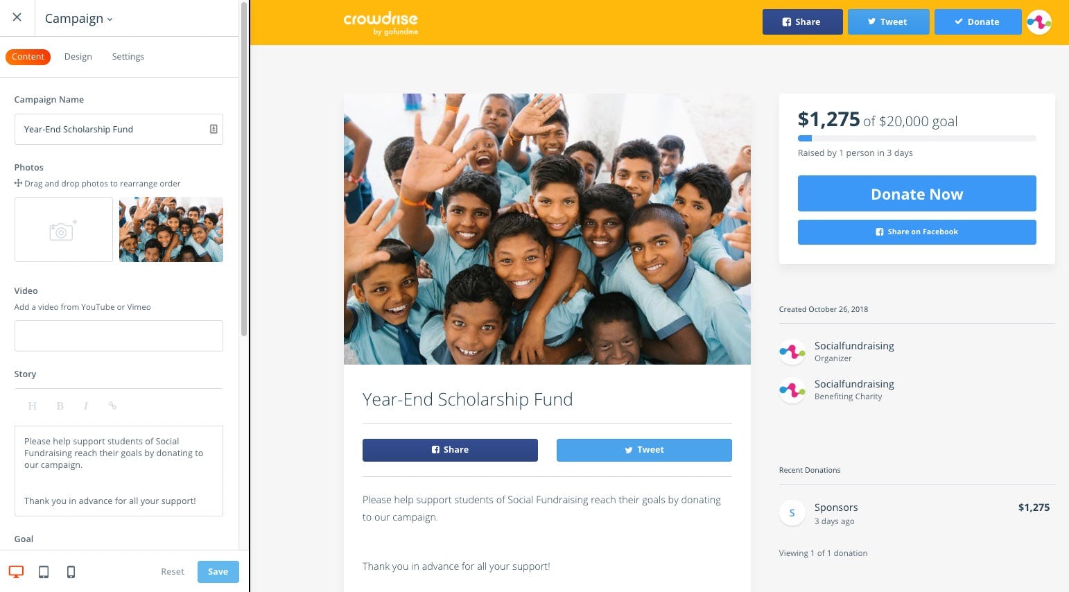 GoFundMe | Reviews, Pricing & Demos - SoftwareAdvice GB