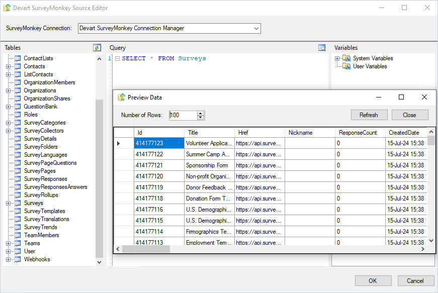 SSIS Data Flow Components for SurveyMonkey Pricing, Cost & Reviews ...