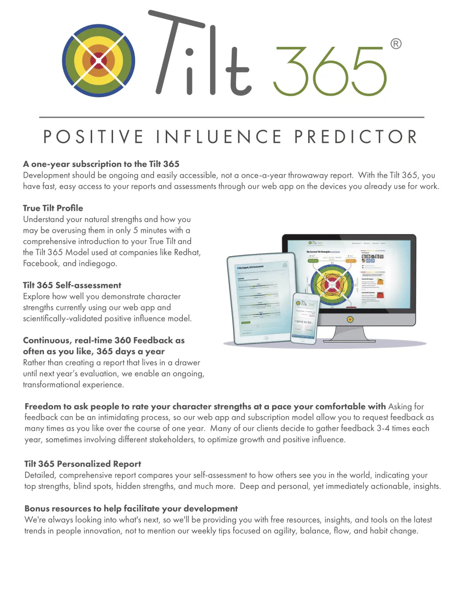 Tilt 365 Positive Influence Predictor - Opiniones, precios y ...