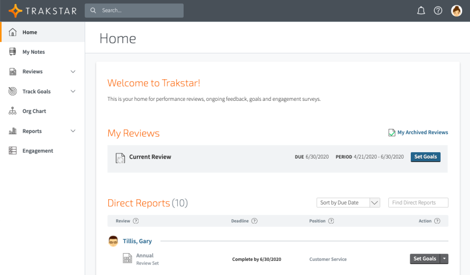 Trakstar Performance Management - Avis, notes, prix et abonnements ...