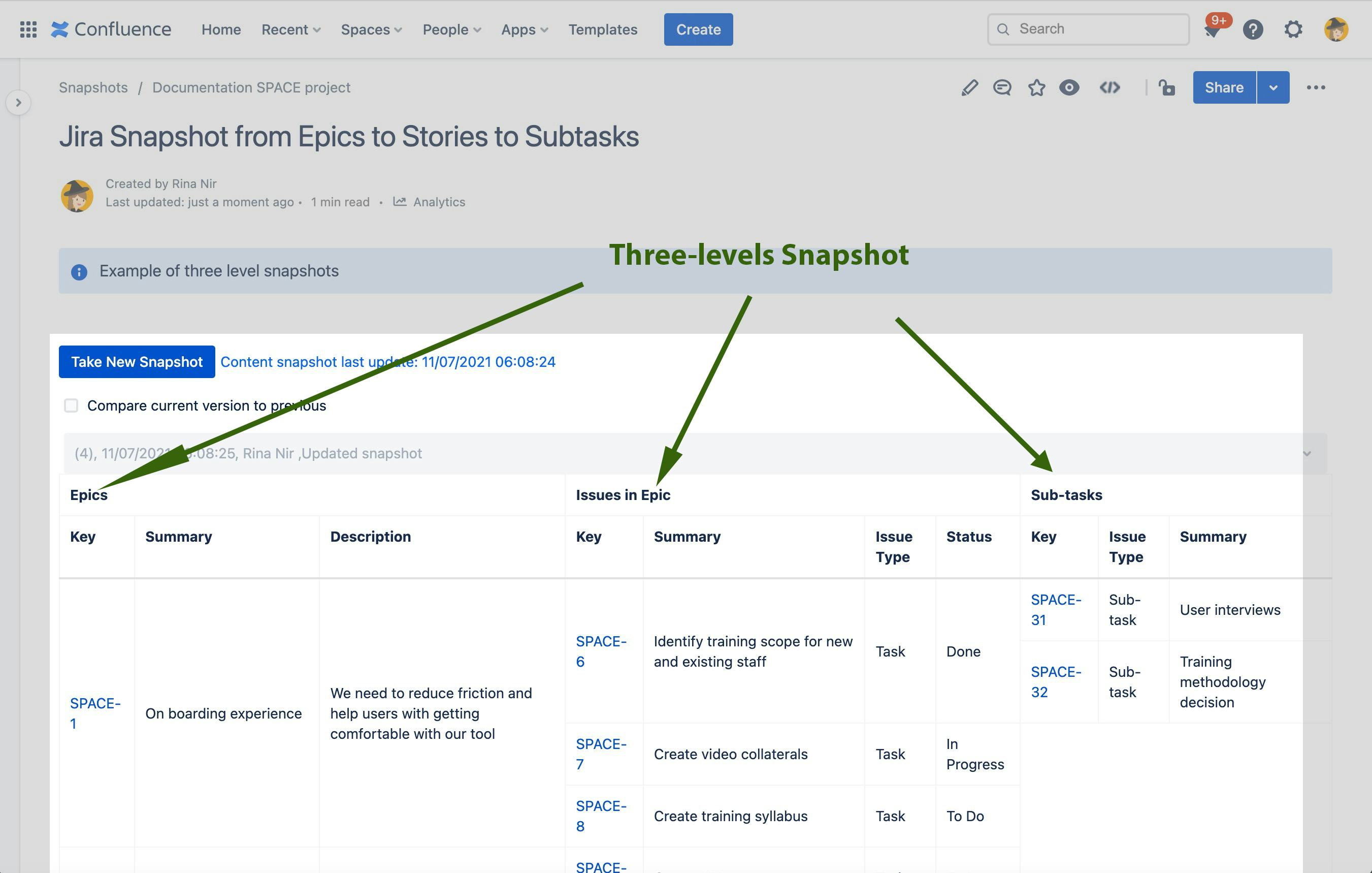 Jira Snapshots for Confluence - Avis, notes, prix et abonnements ...