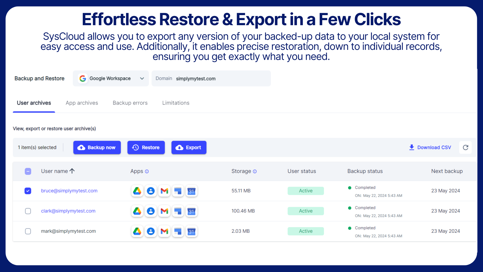 SysCloud Software - 2025 Reviews, Pricing & Demo